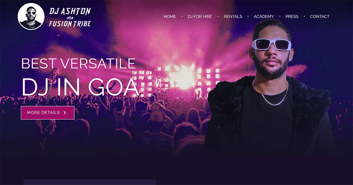 Best Versatile DJ in Goa / DJ Ashton aka Fusion Tribe